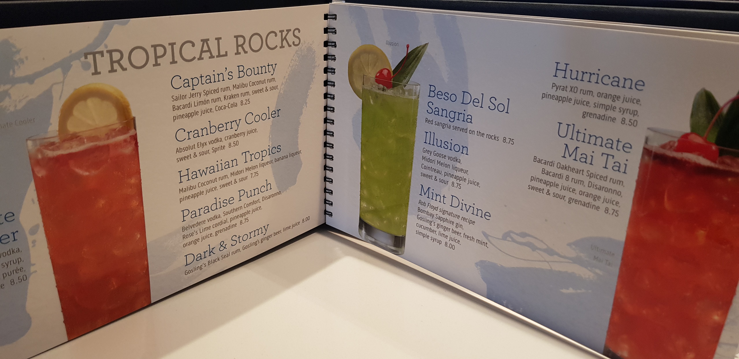 Sky Princess Drinks Menu – October 2019 – Brits On A Ship