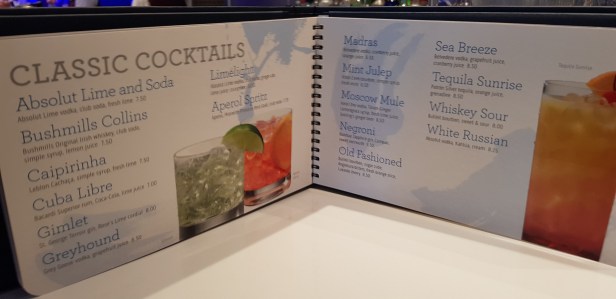 Sky Princess Drinks Menu – October 2019 – Brits On A Ship