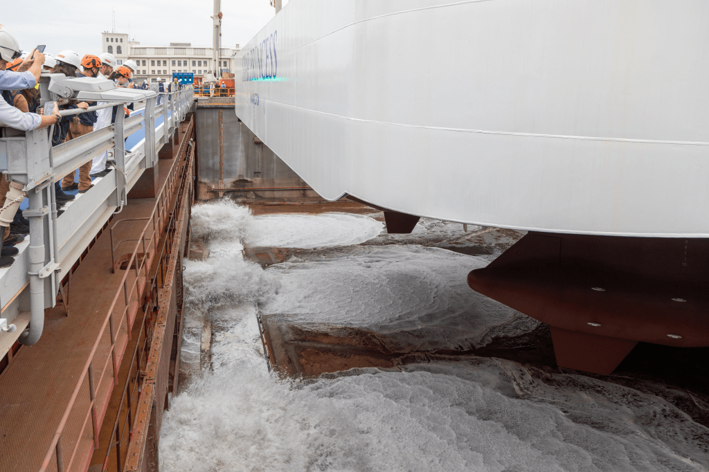 Star Princess Commemorates Construction Milestone with Float Out ...
